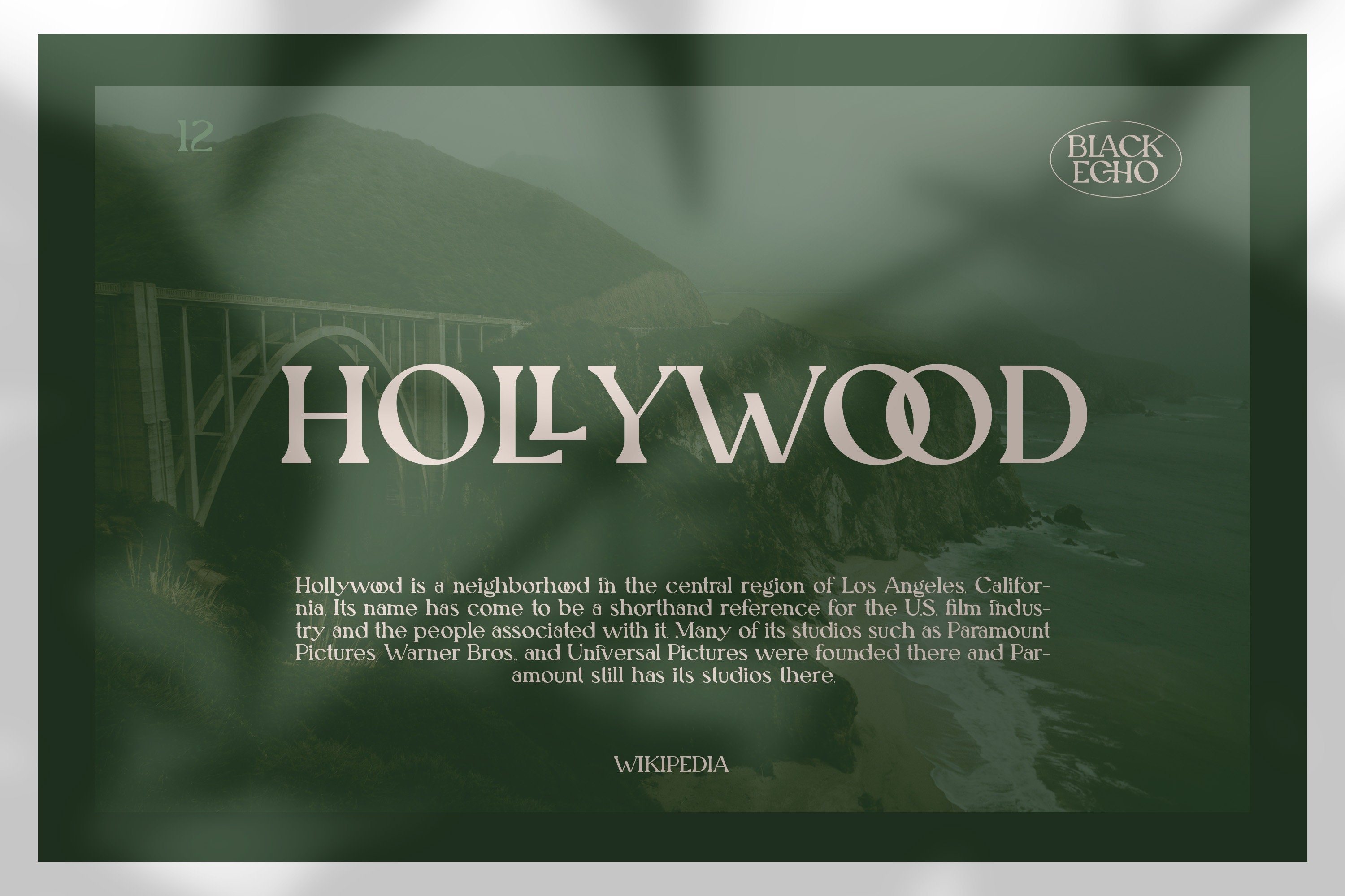 Black Echo Modern Ligature Font | Bold Serif Font | Branding & Logo ...