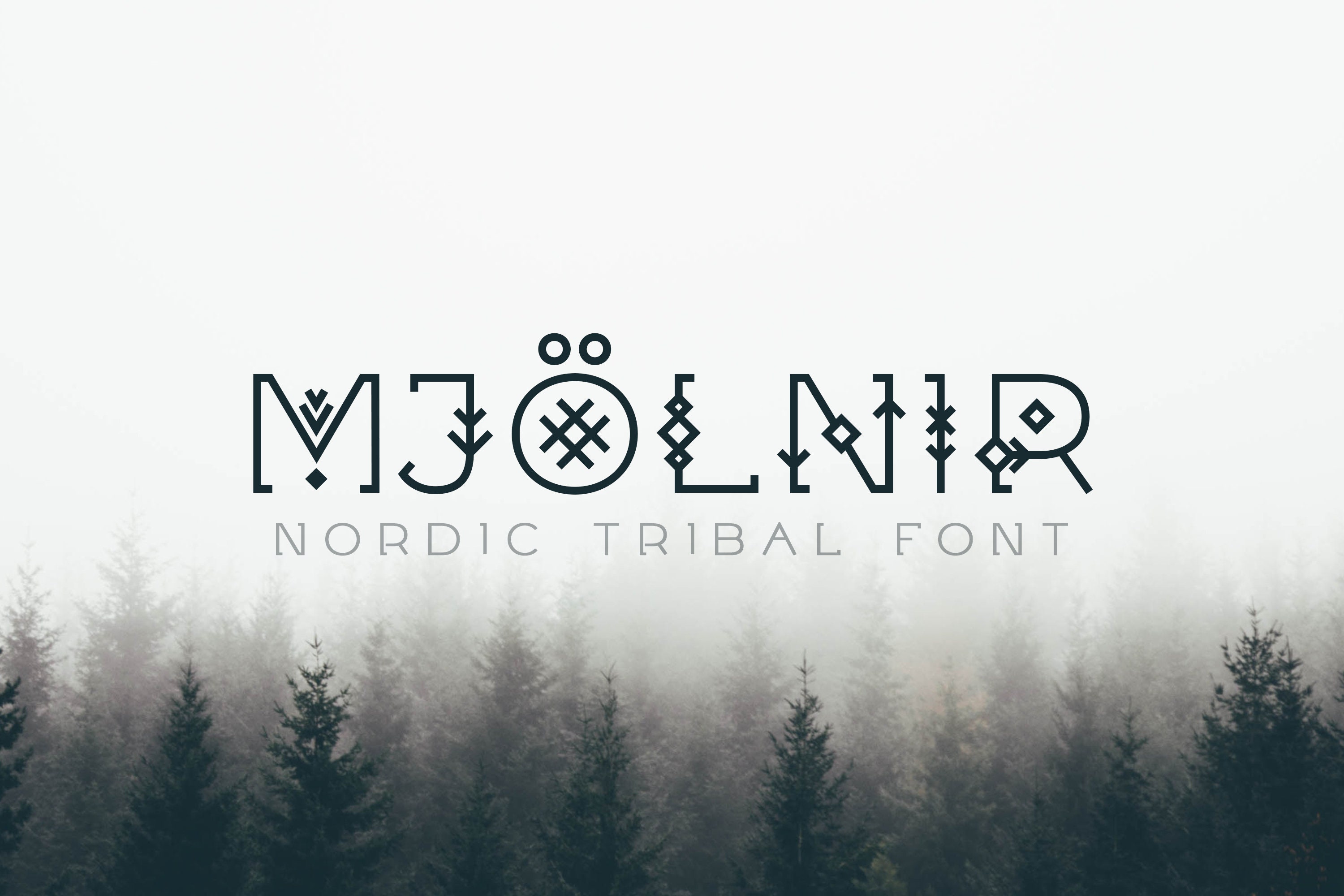 Mjölnir - Nordic Tribal Font | Viking Font | Runic Font - Etsy