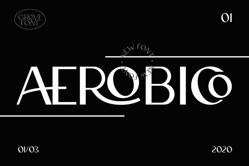 Grove - Modern Ligature Sans Serif | Bespoke Font | Branding Font - Etsy