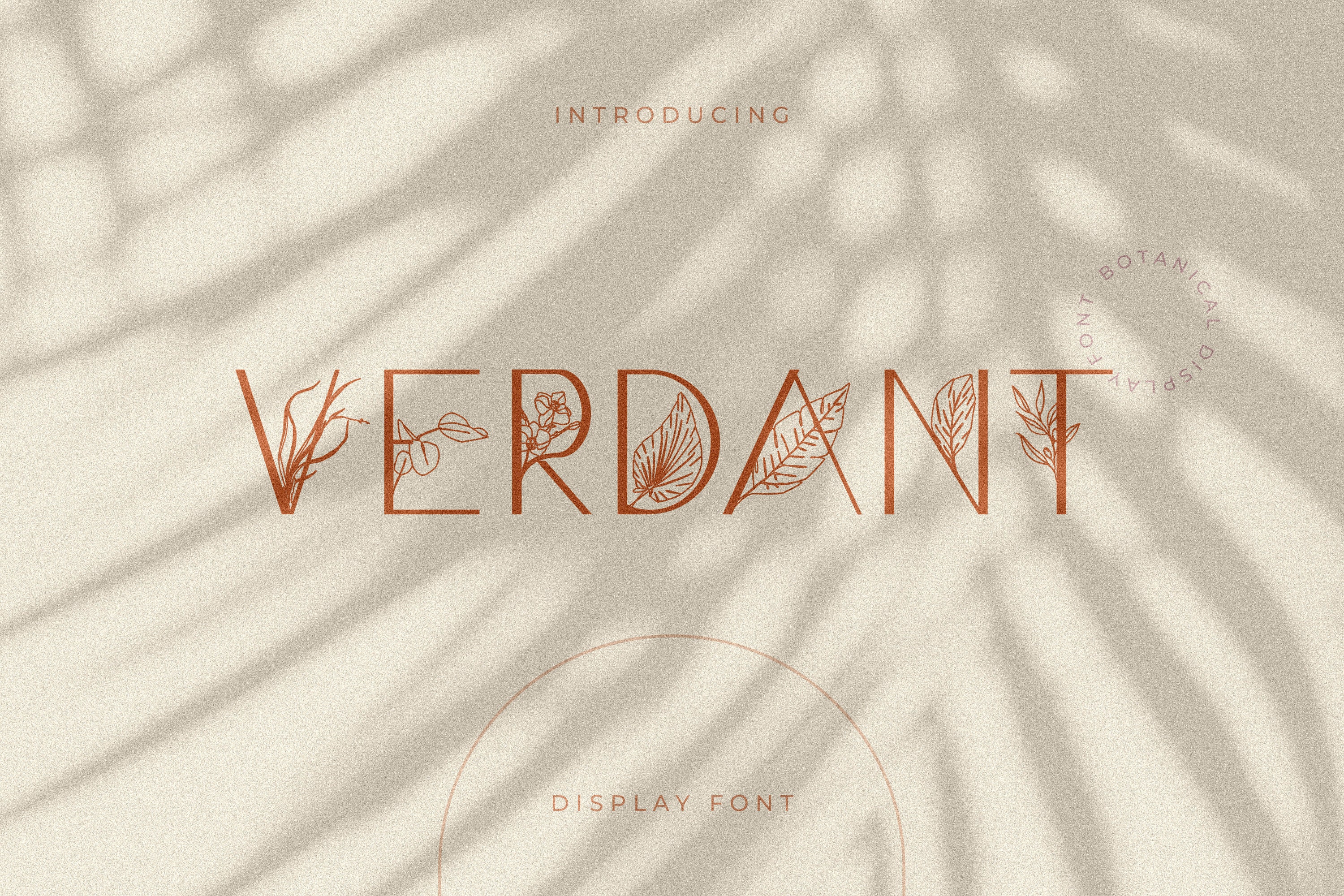 Verdant - Botanical Display Font - Etsy