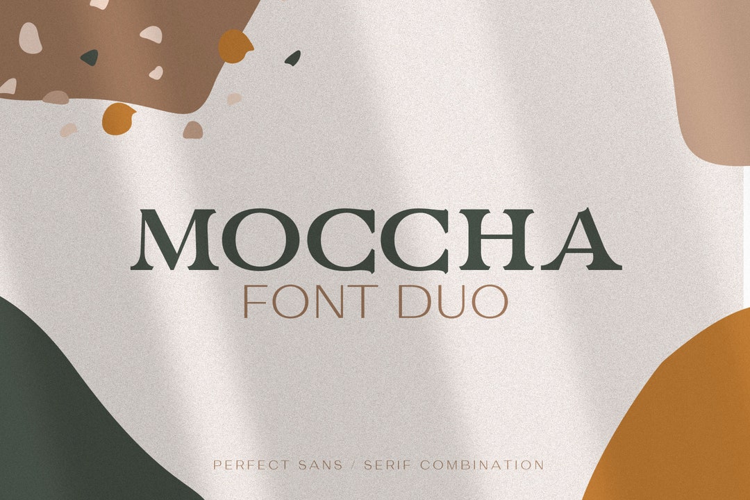 Moccha Bespoke Font Duo | Modern and Bold Serif Font | Luxury Branding ...