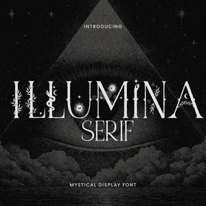Illumina - Esoteric Tarot Display Font | Occult Font | Magic Display ...