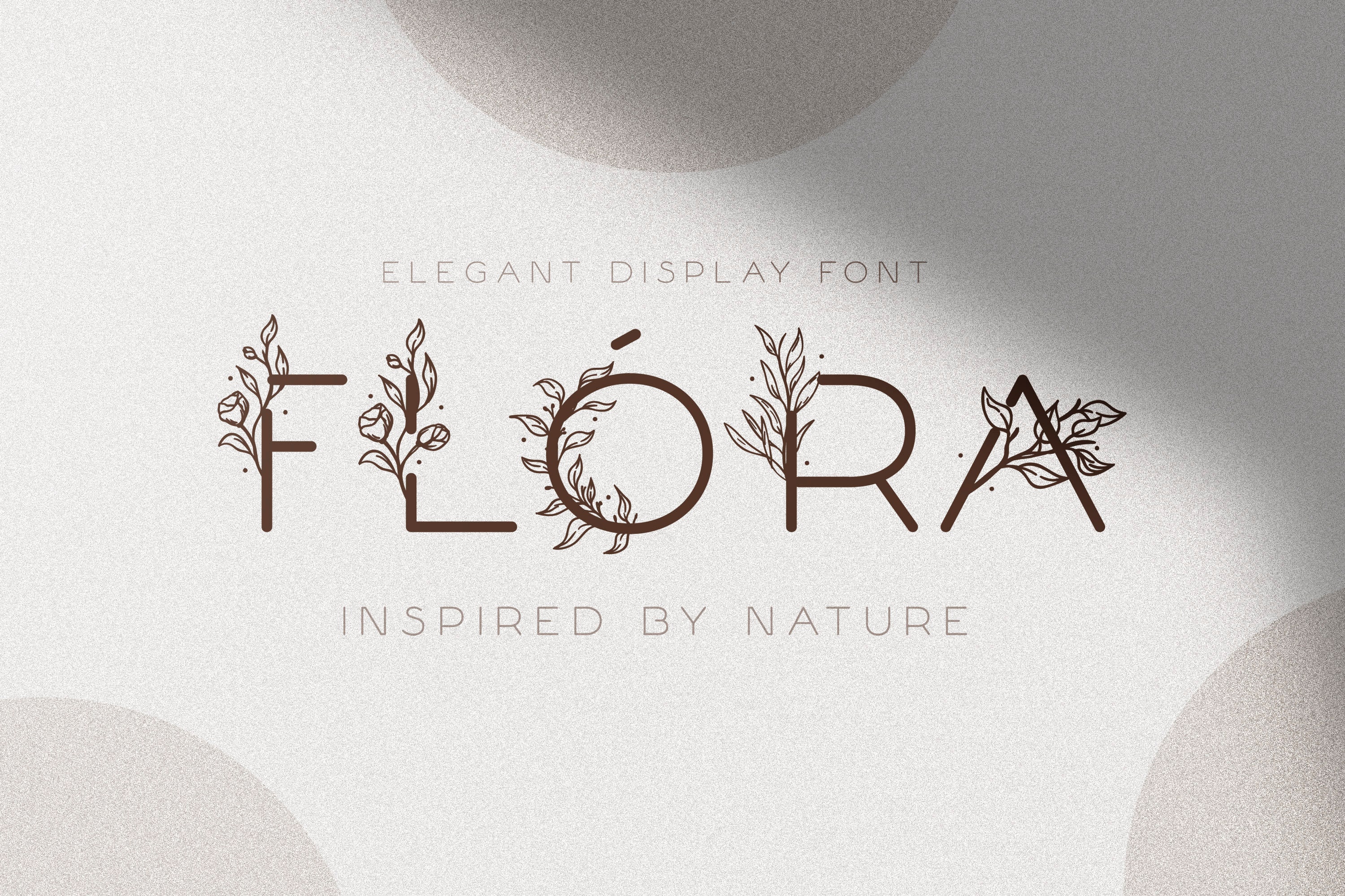 Flóra - A Delicate Floral Fontt | Romantic Flower Font | Wedding ...