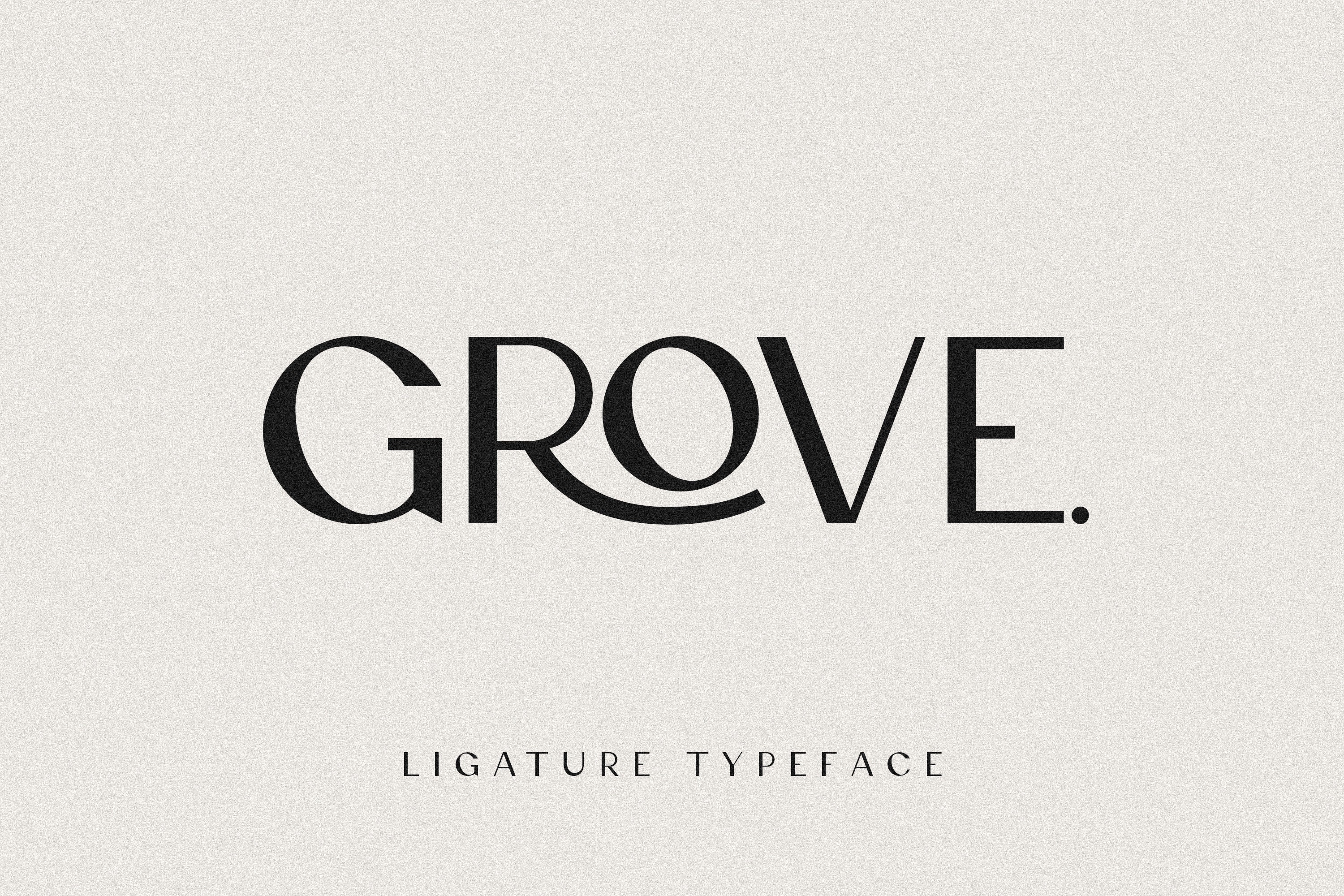 Grove Modern Ligature Sans Serif Bespoke Font Branding Font - Etsy
