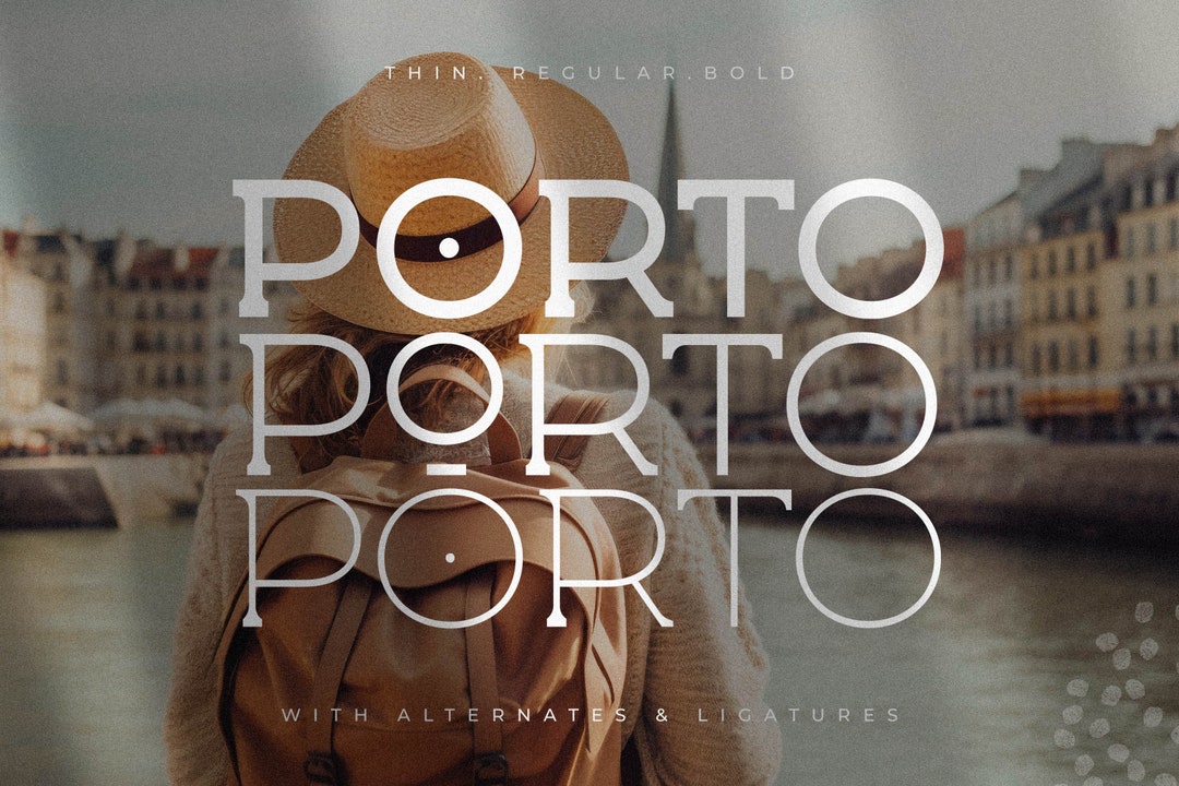 Porto - Display Serif Font | Monoline Serif Font | Unique Vintage ...