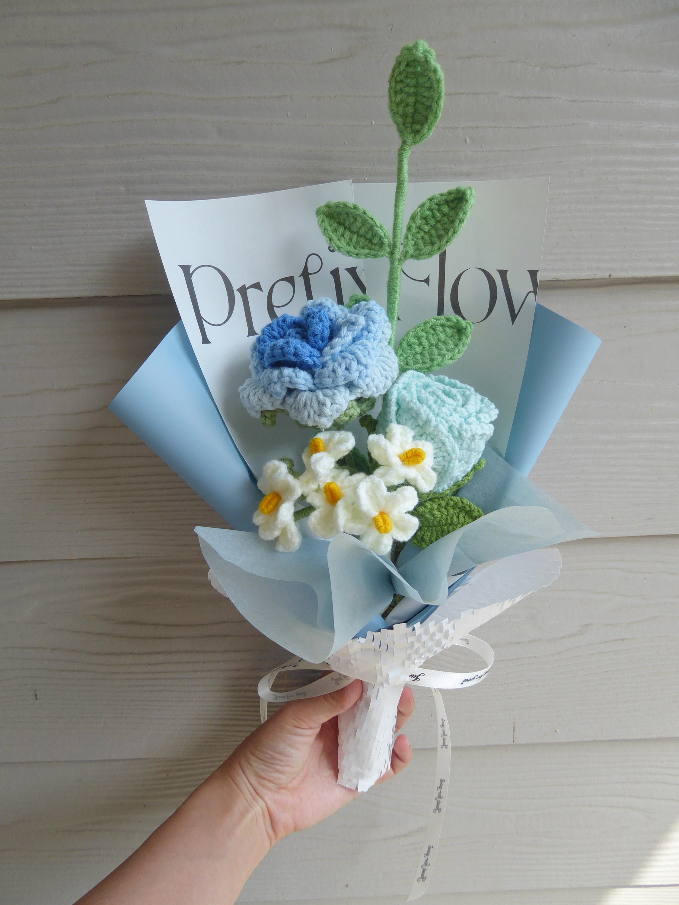Crochet Flowers Bouquet Handmade Finished Product - Etsy