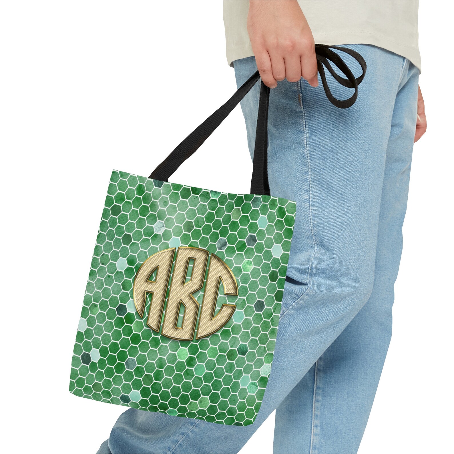 Happy Totes Deep Mint Honeycomb Durable Tote Bag - Etsy