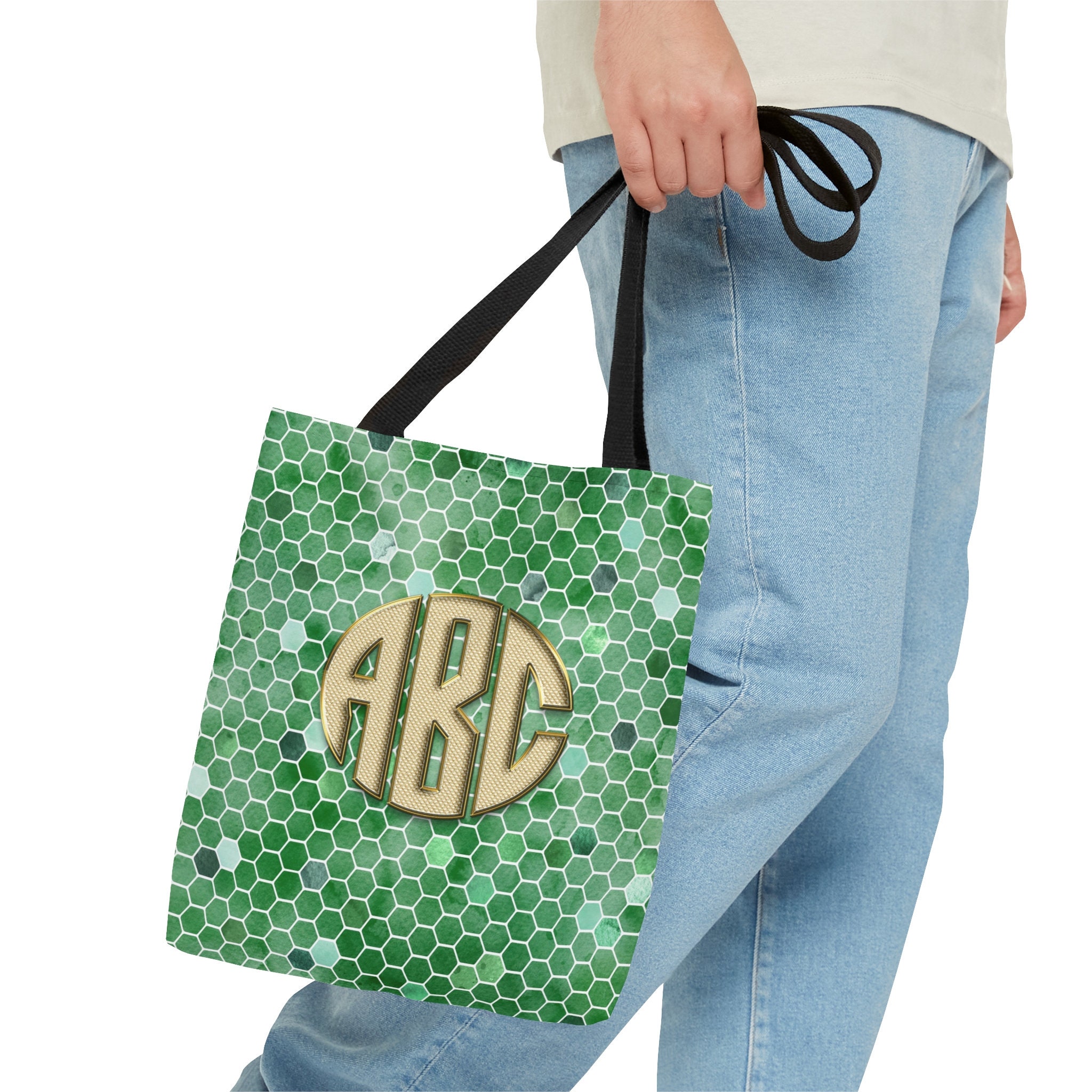 Happy Totes Deep Mint Honeycomb Durable Tote Bag - Etsy