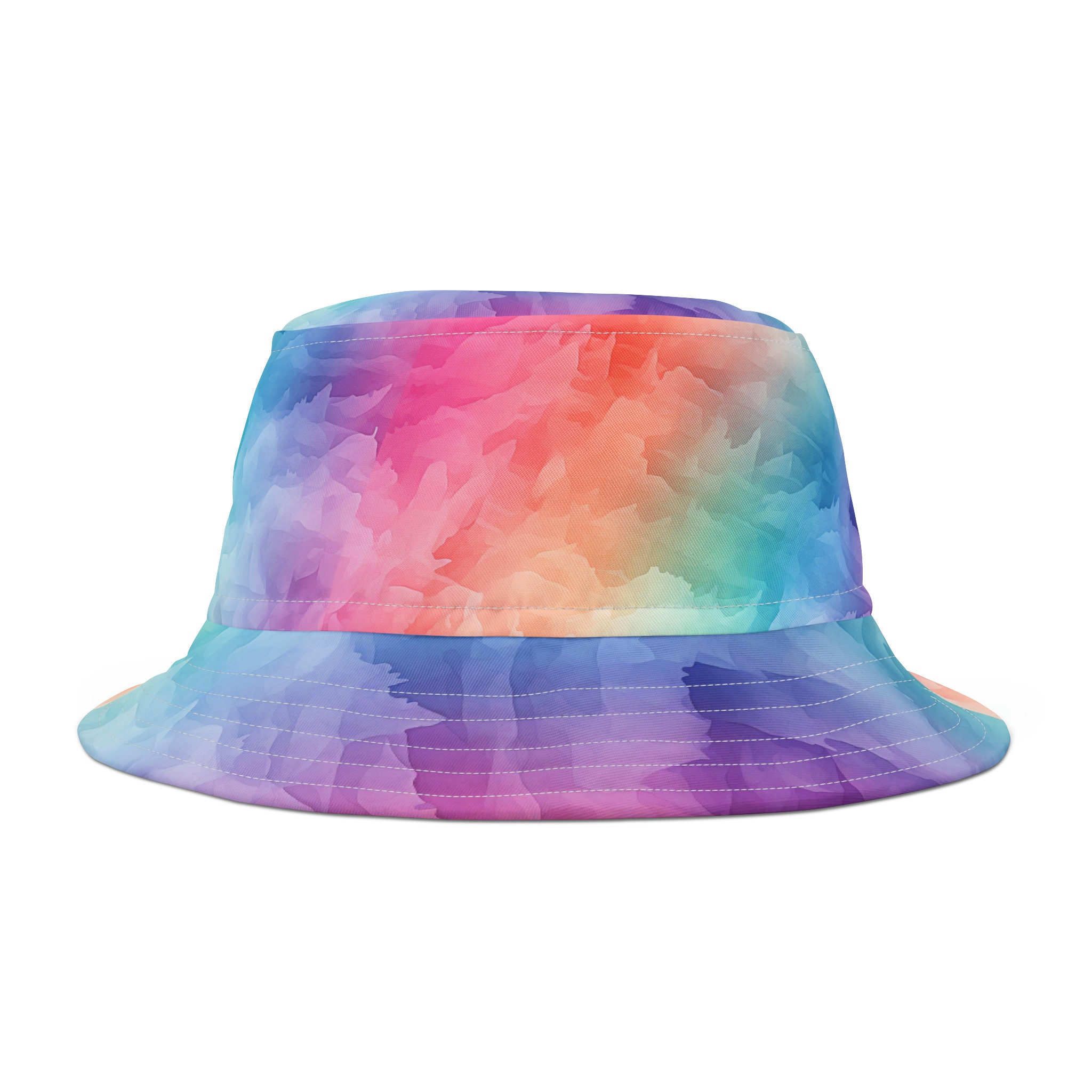 Bucket Hat, Rainbow Mist, Stylish Hat, Colorful Casual Fashion, Gift ...