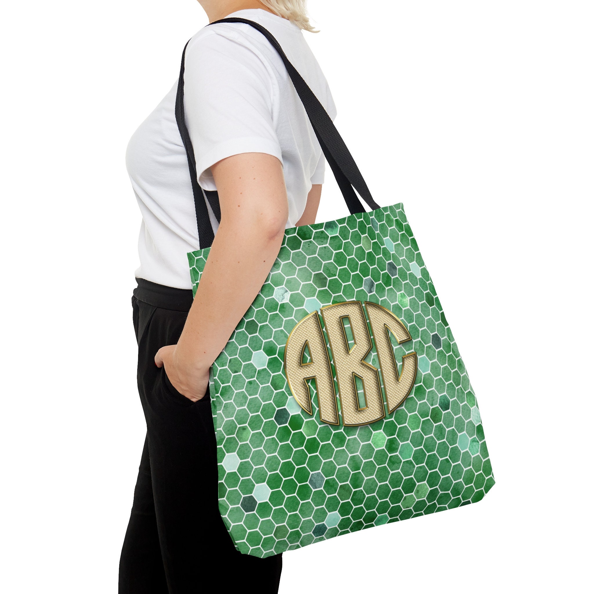 Happy Totes Deep Mint Honeycomb Durable Tote Bag - Etsy