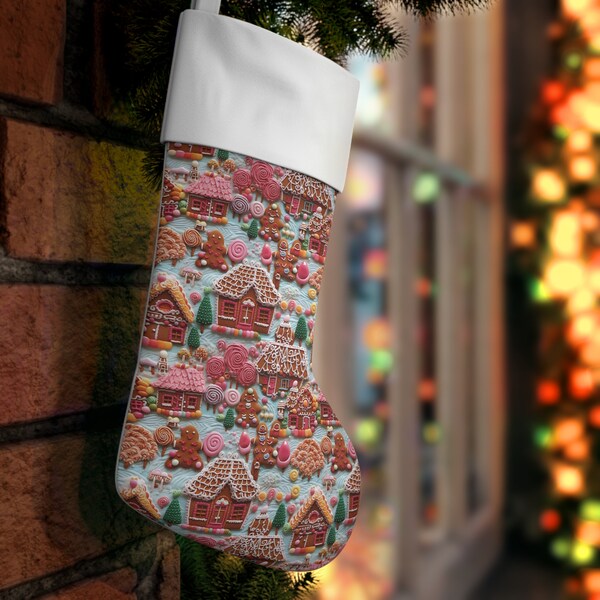 Gingerbread Stocking - Etsy