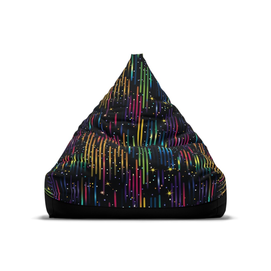 Bean Bag Chair Cover, Rainbow Showers Bean Bag, Personalized Beanbag ...