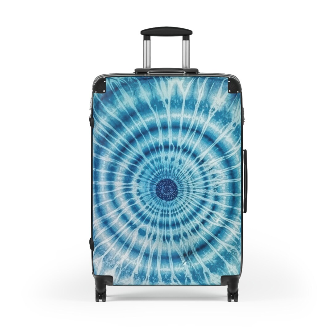 Suitcase, Tie Dye 5, Unique Colorful Luggage, Durable Travel Case ...