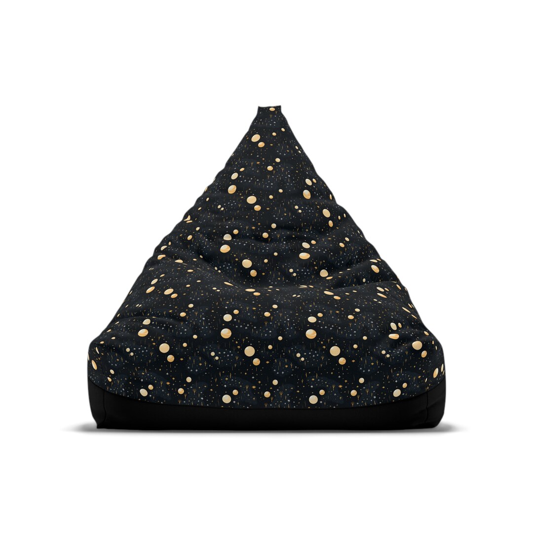 Bean Bag Chair Cover, Night Sky, Personalized Beanbag, Giant Beanbag, Funky Retro Furniture ...