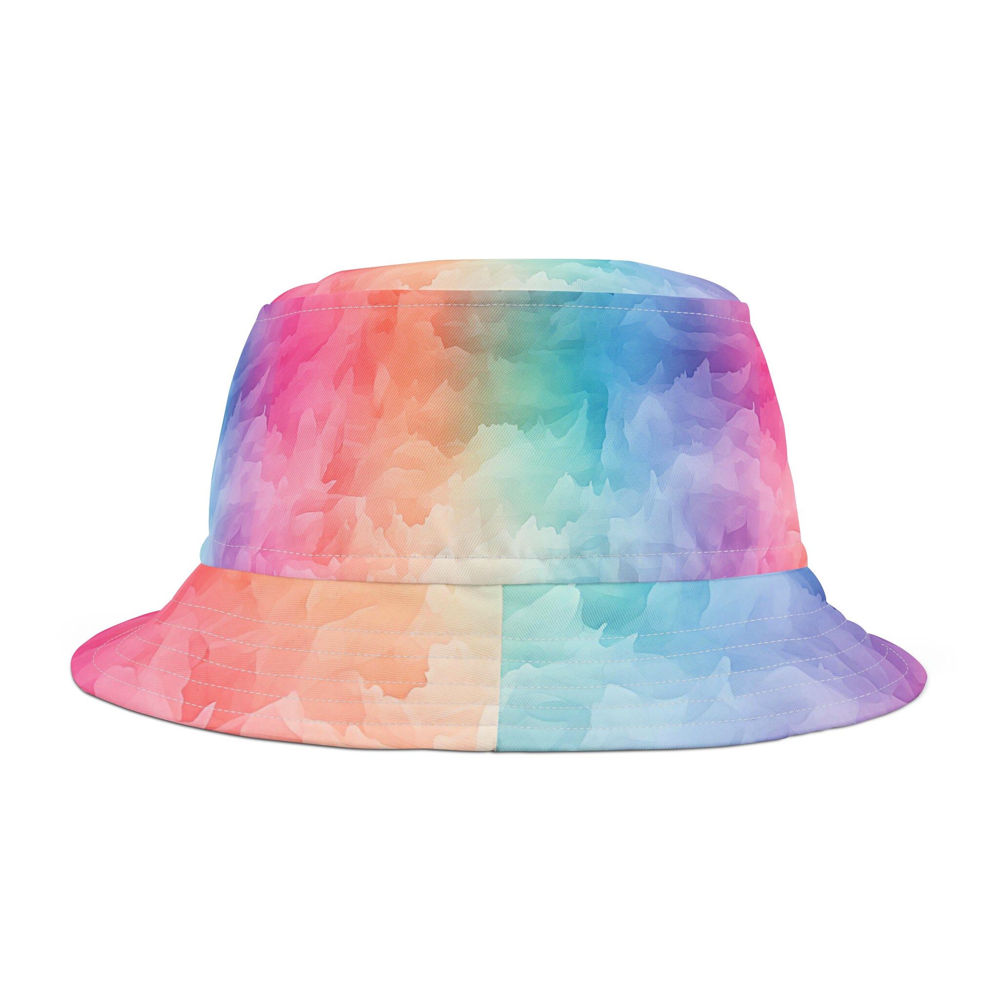 Bucket Hat, Rainbow Mist, Stylish Hat, Colorful Casual Fashion, Gift ...