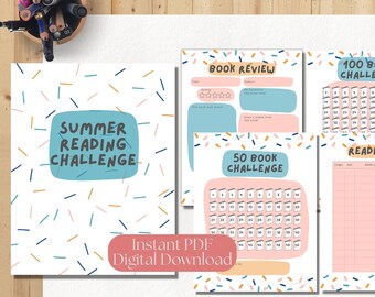 Summer Reading Log for Kids Reading Tracker Printable - Etsy