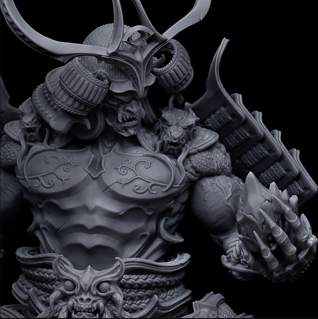 Tenjin the Cursed Scholar Black Forge Games Japanese Statue Yokai ...
