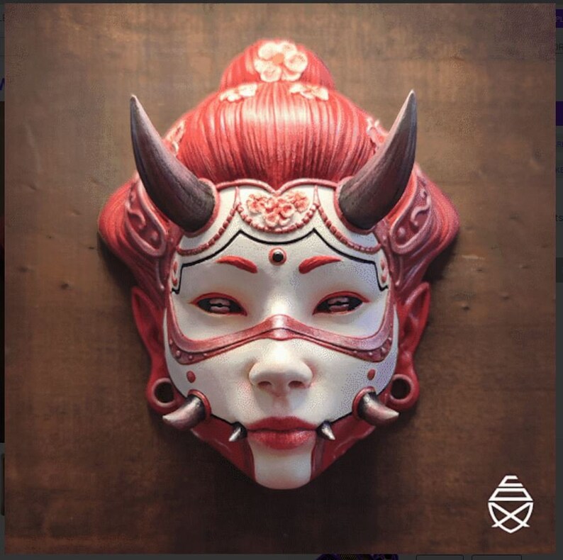 Hannya Display Mask NAMANARI Version Captivating 3D Printed Art Pieces ...