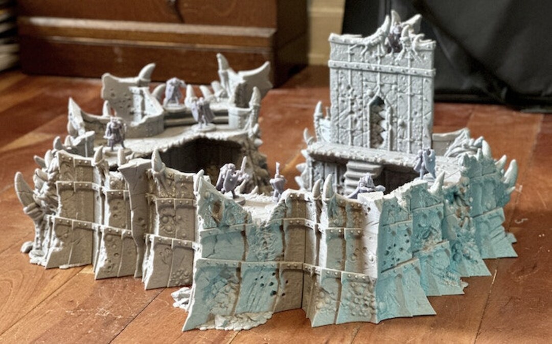 Mutated Chaos Citadel: Modular Sci-fi Terrain for Tabletop Games - Etsy