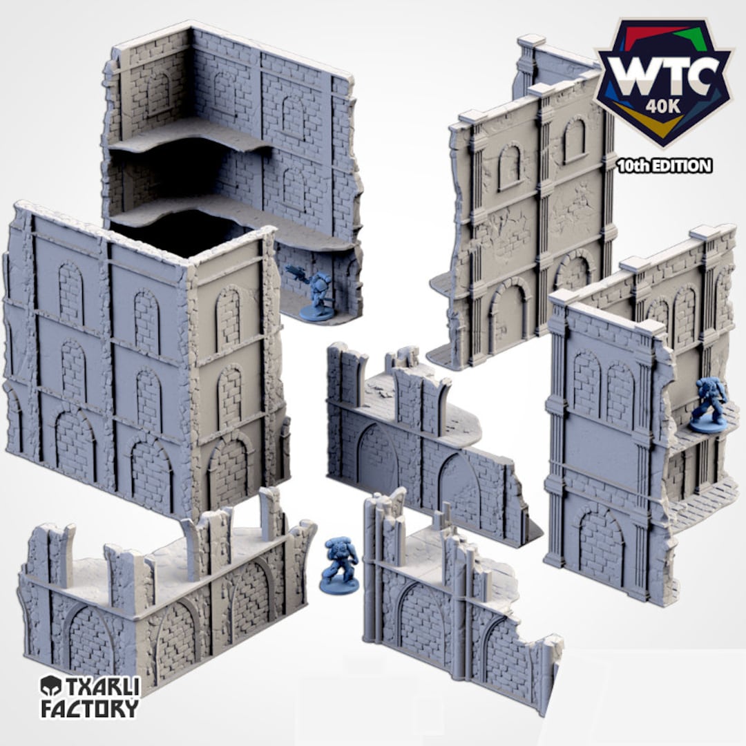 CLASSIC RUINS - WTC 2024 Terrain - 40K 10th Edition - Etsy