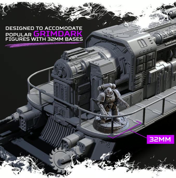 Modular Grimdark War Trains | Imperial Ironclad | Terrain System for 28 ...