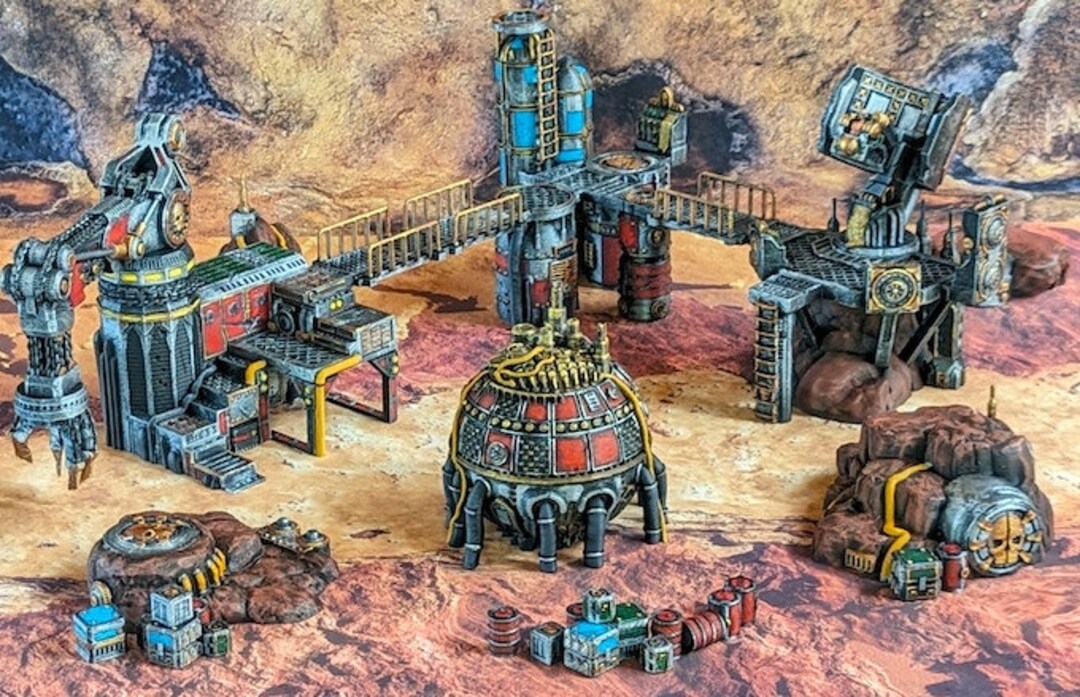 BATTLEZONE MARS --- Modular Sci-fi Terrain for 28/32mm Scale Tabletop ...