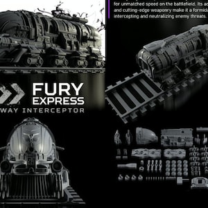 Modular Grimdark War Trains | Fury Express | Terrain System for 28/32mm ...