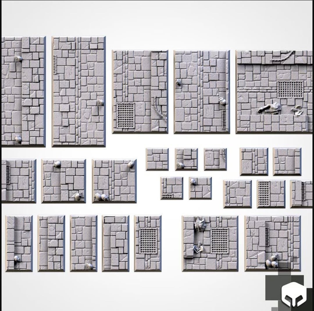Dungeon Bases | Txarli Factory | Thematic Square/rectangle Bases for All of Your Tabletop Gaming ...