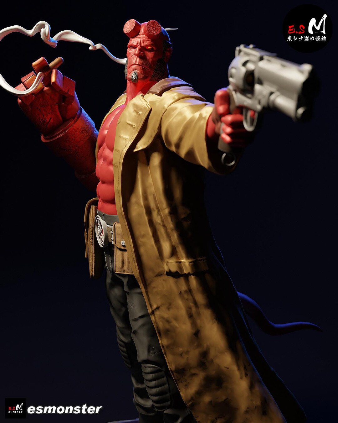 Hellboy E.S Monster 1/6 Scale Figure - Etsy