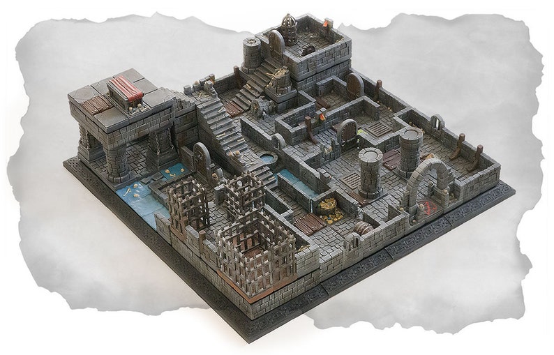 Dungeon Blocks Vol. 1 32mm Scale Terrain for Tabletop Games - Etsy