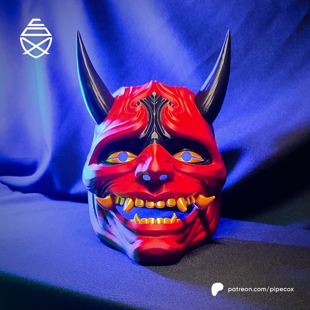 Oni Wearable Mask Captivating 3D Printed Mask - Etsy