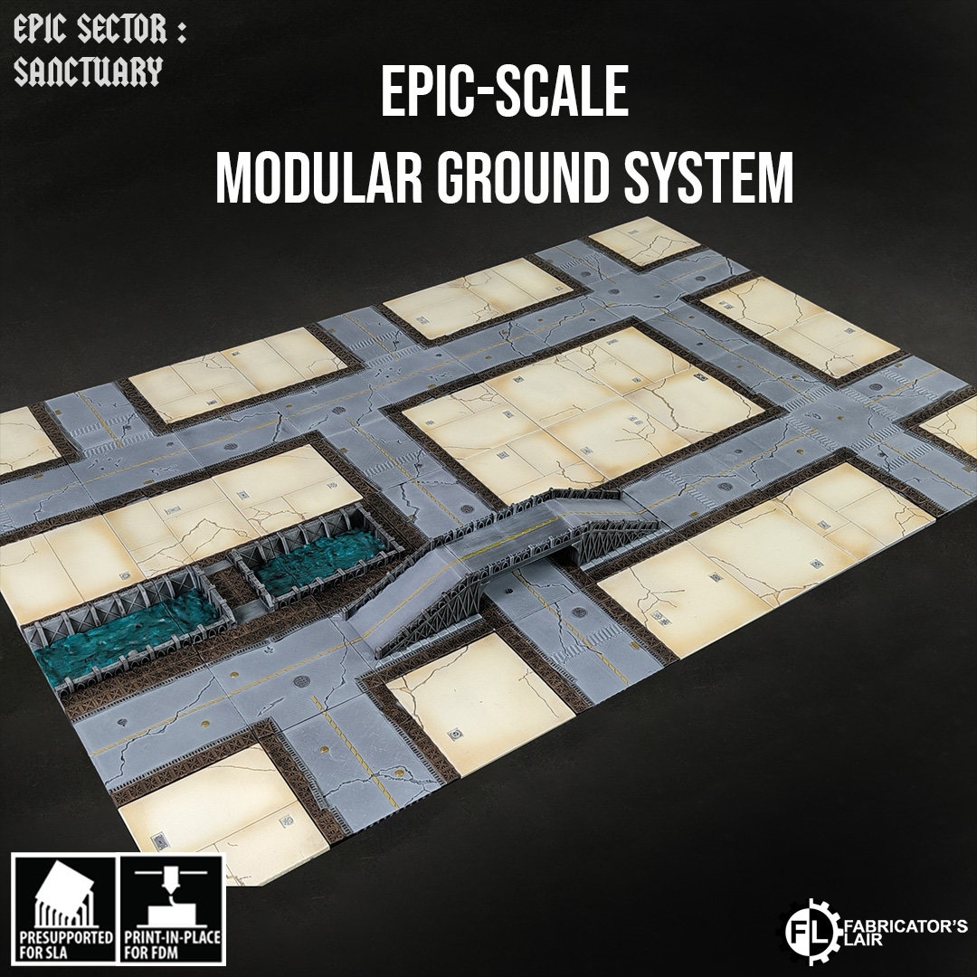 Epic Sector: Sanctuary - FLOOR TILES - Grimdark Gothic Terrain for Epic ...