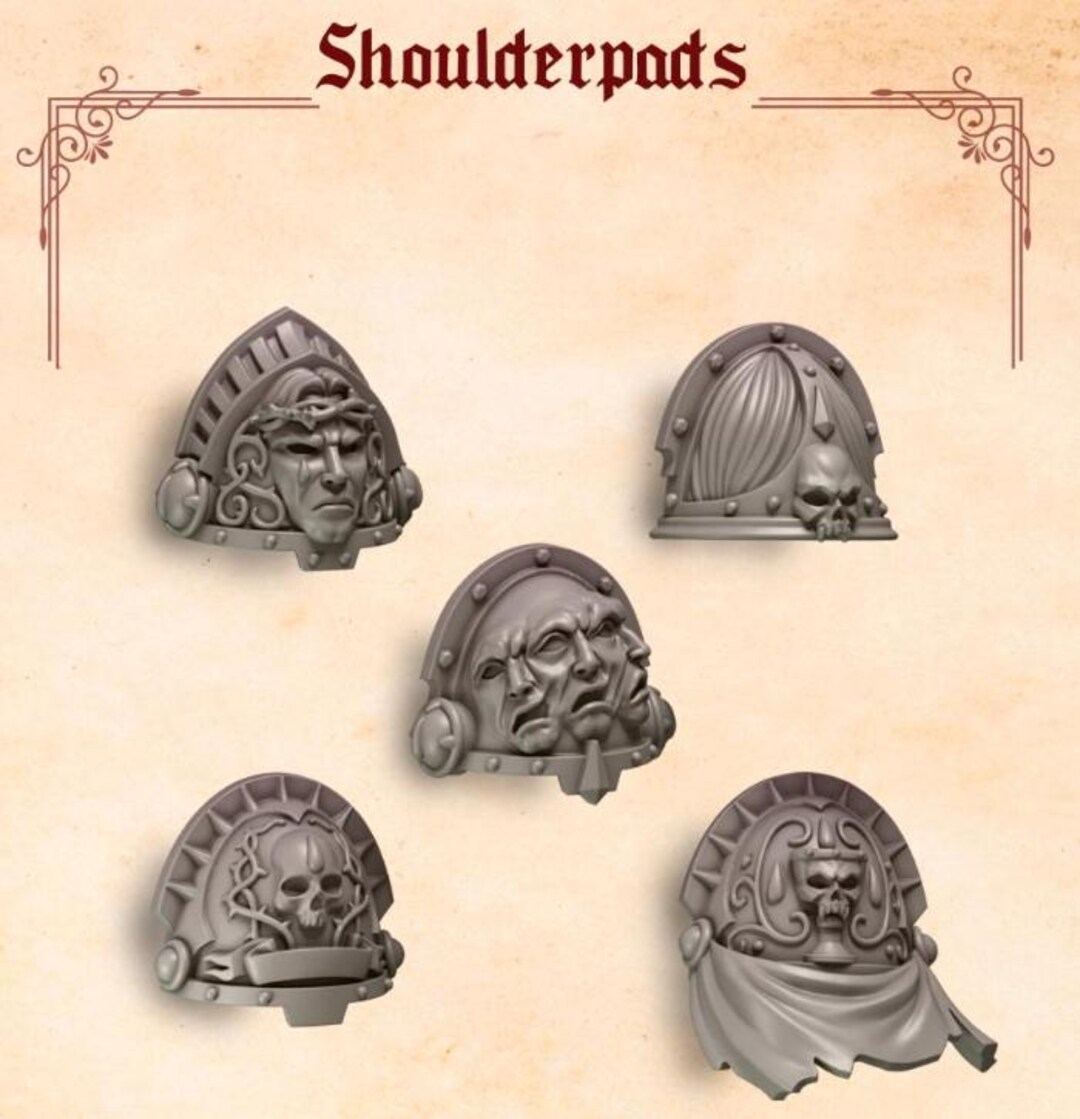 Standard Shoulder Pad Conversion Kits | Crimson Lords | Greytide Studio ...