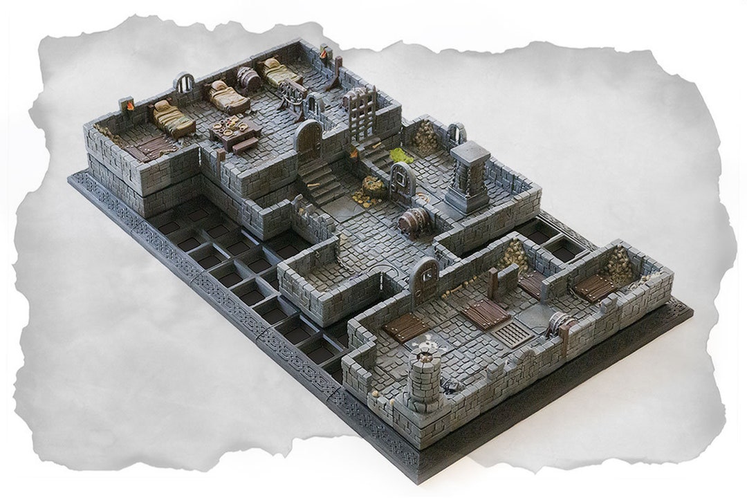 Dungeon Blocks Vol. 1 - 32mm Scale Terrain for Tabletop Games Rpgs Such ...