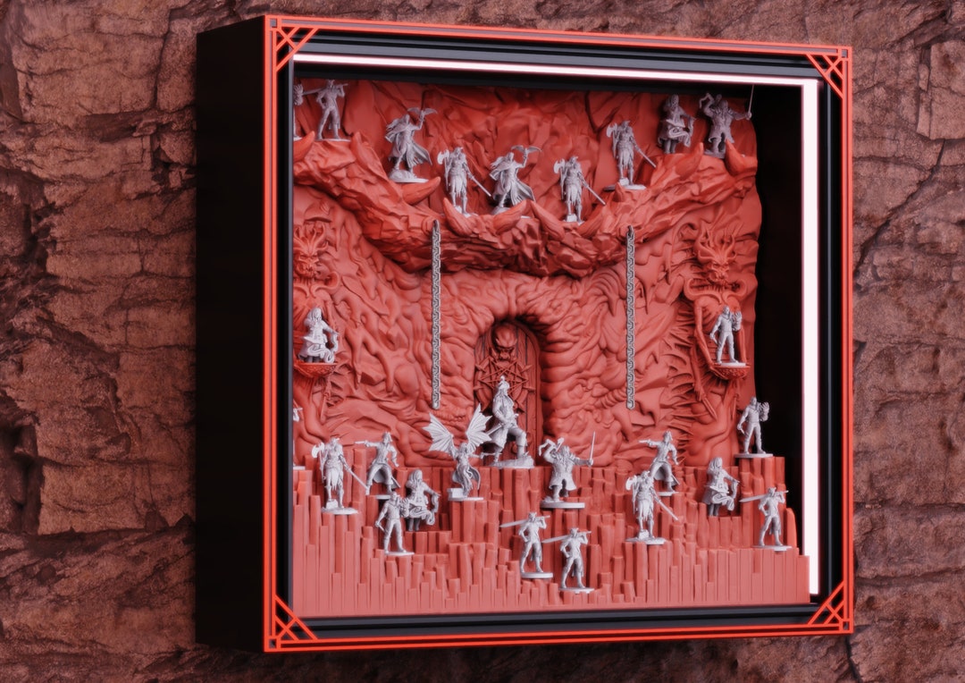 Hellscape Diorama for Miniature Display - Etsy