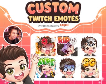 Custom Emotes, Emojis, Sticker or Sub Emotes for Your Twitch, Youtube ...
