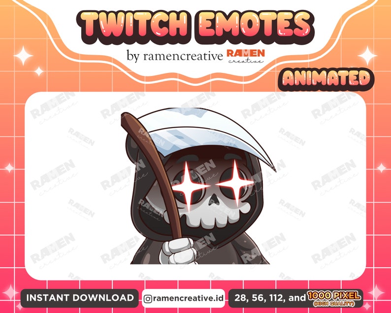 Animated Reaper Twitch Emotes , Reaper Emotes, Twitch Emotes, Discord ...