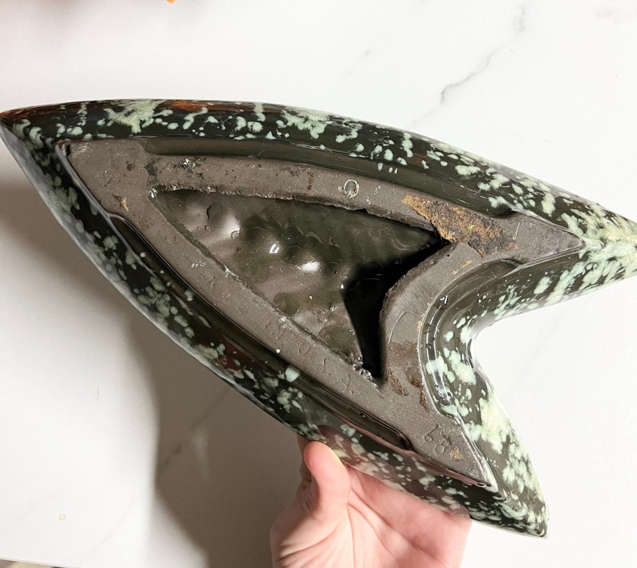 Vintage Ashtray, Vintage Ceramic Pottery, Drip Glaze Ashtray, Mid ...