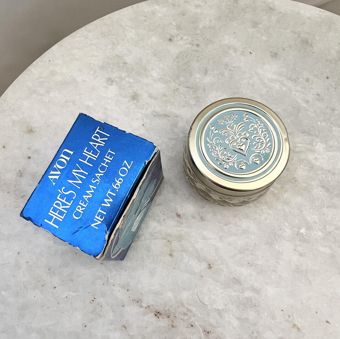Avon Cream Sachet, Avon Heres My Heart, Avon Heart, Avon Sachet, Avon ...