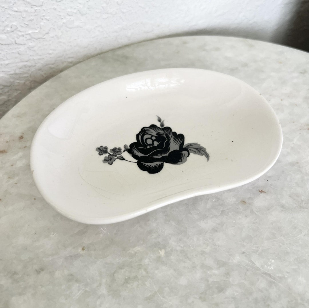 Vintage Soap Dish Vintage Porcelain Vintage Bathroom Bathroom Decor Vintage Trinket Dish
