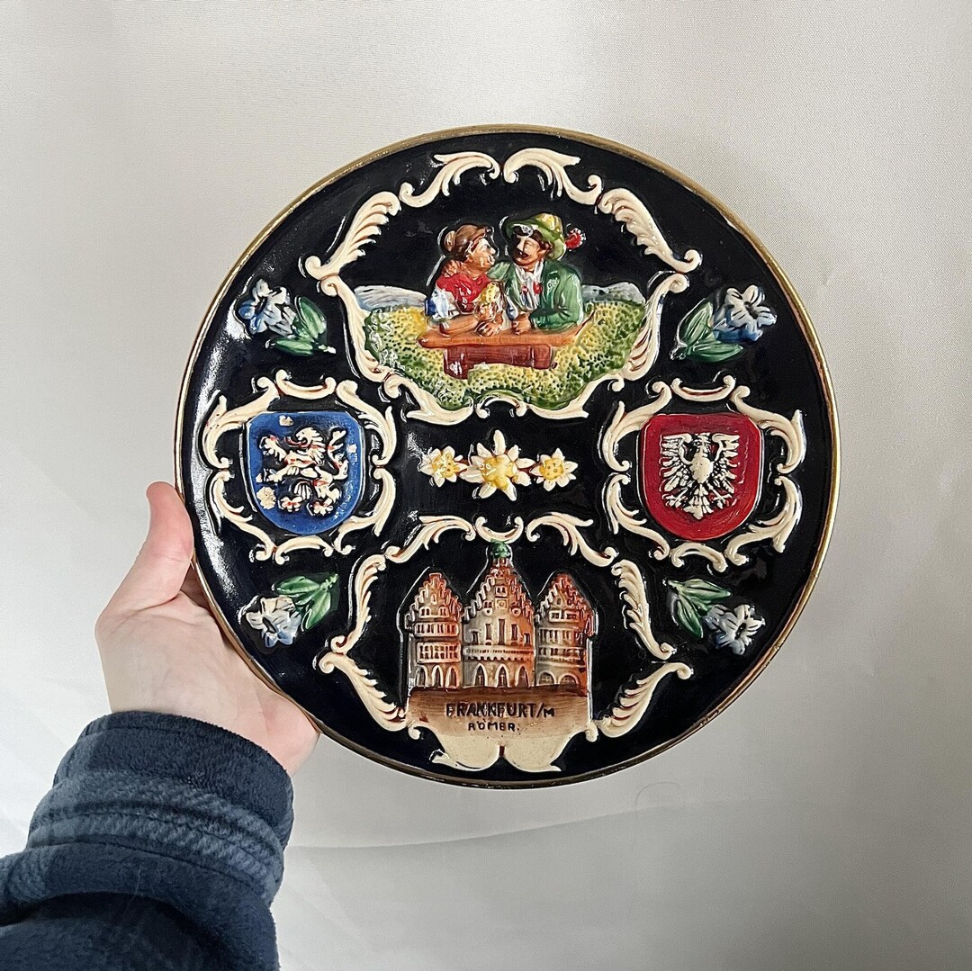 Vintage Souvenir Plate, Frankfort Romer, Vintage Germany, Vintage ...
