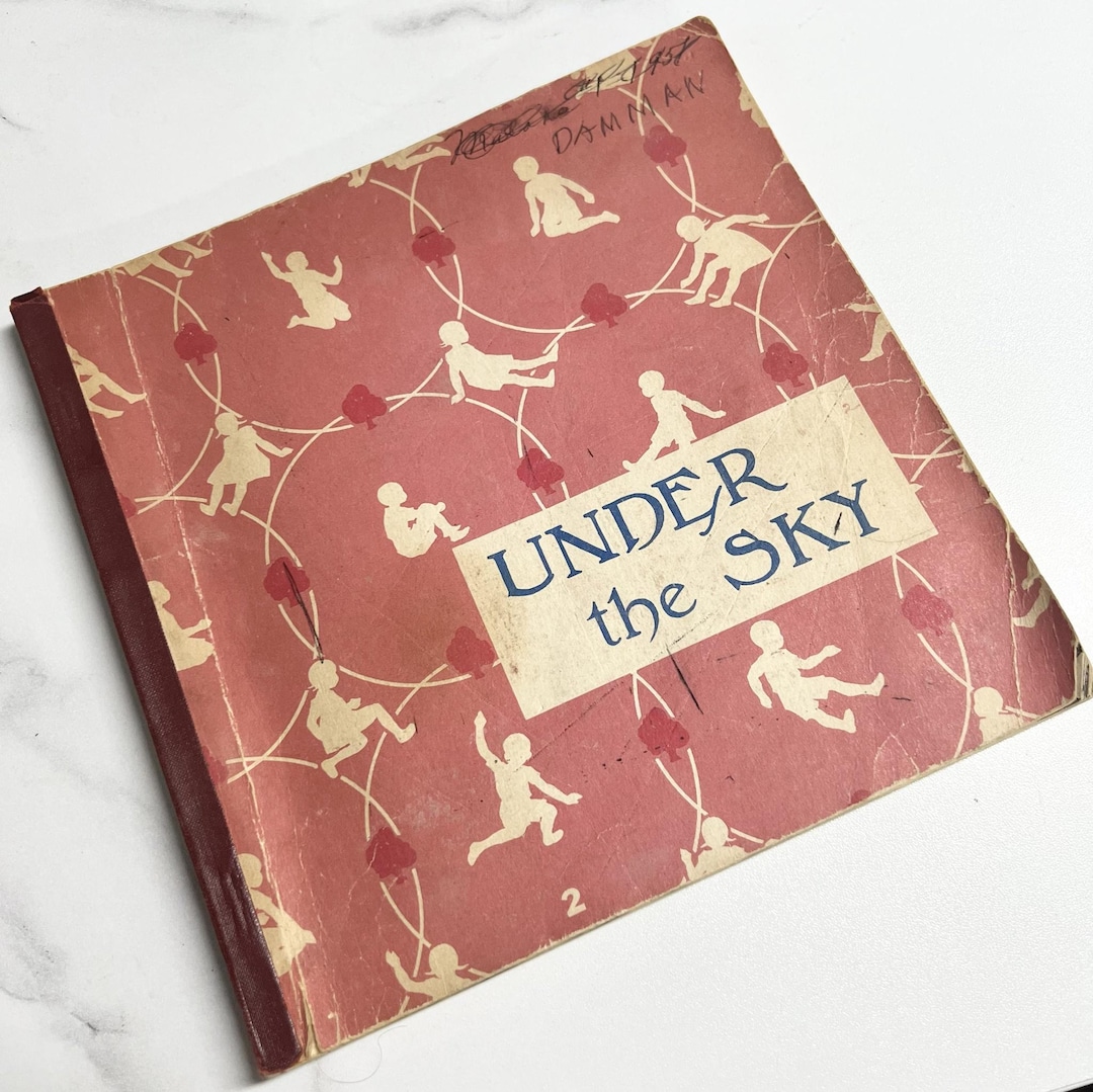 Vintage Childrens Book, Under the Sky Book, 1940s Book, Vintage ...