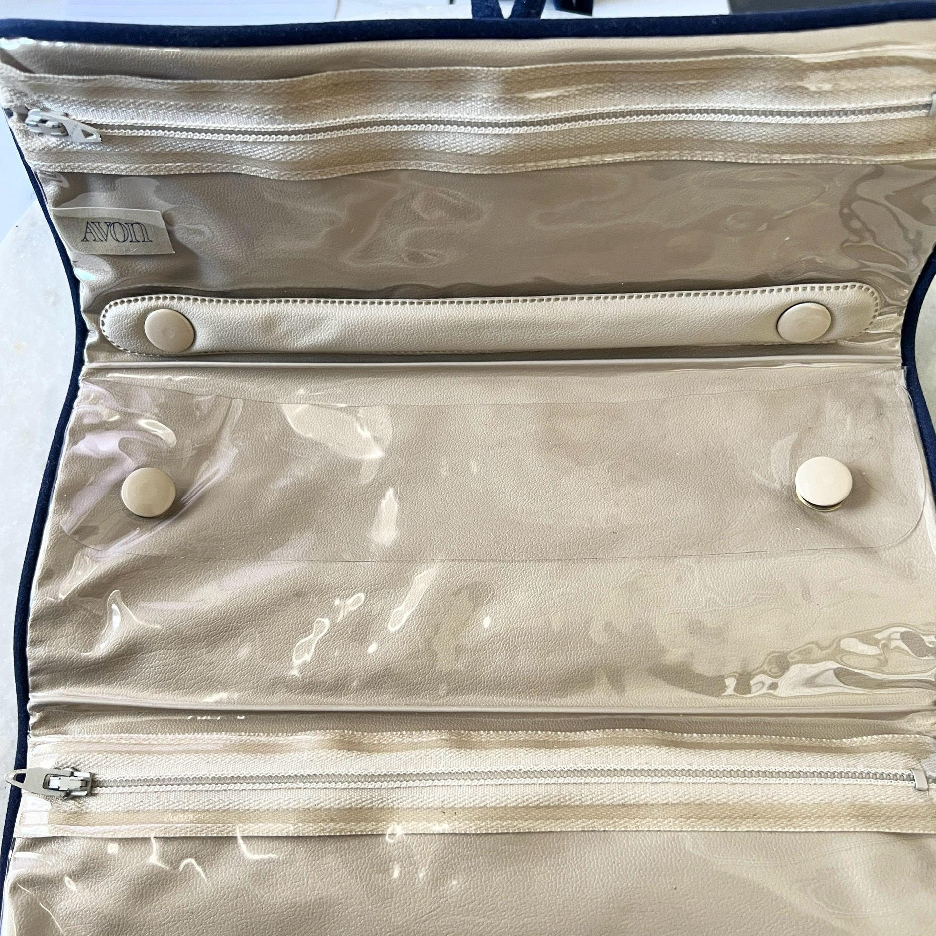 Vintage Avon Travel Bag, Avon Roll up Bag, Avon Makeup Bag, Vintage ...