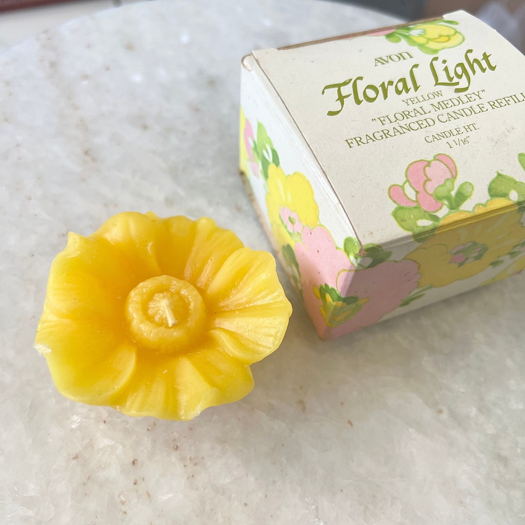 Vintage Avon Floral Light Refill, Fragranced Candle Refill, Floral ...