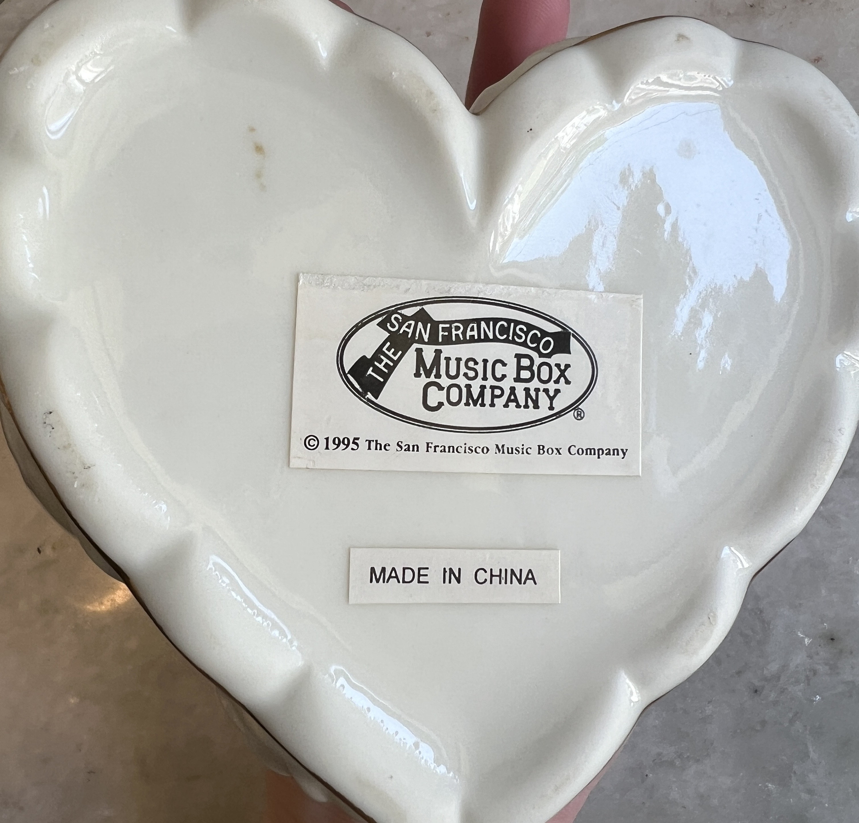 Vintage Musical Box, 1995 Musical Box, San Fransisco Music Box, Trinket ...