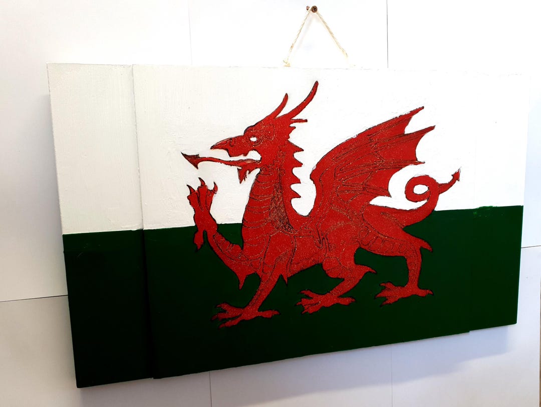 Welsh Flag, Wales Flag, Red Dragon, Baner Cymru, Y Ddraig Goch - Etsy UK