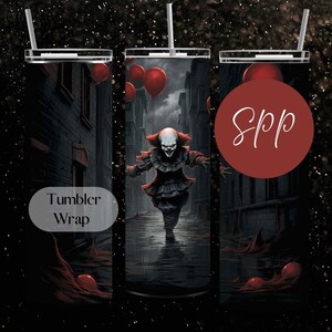 Pennywise Halloween PNG Tumbler Wrap Sublimation Wrap 30oz - Etsy