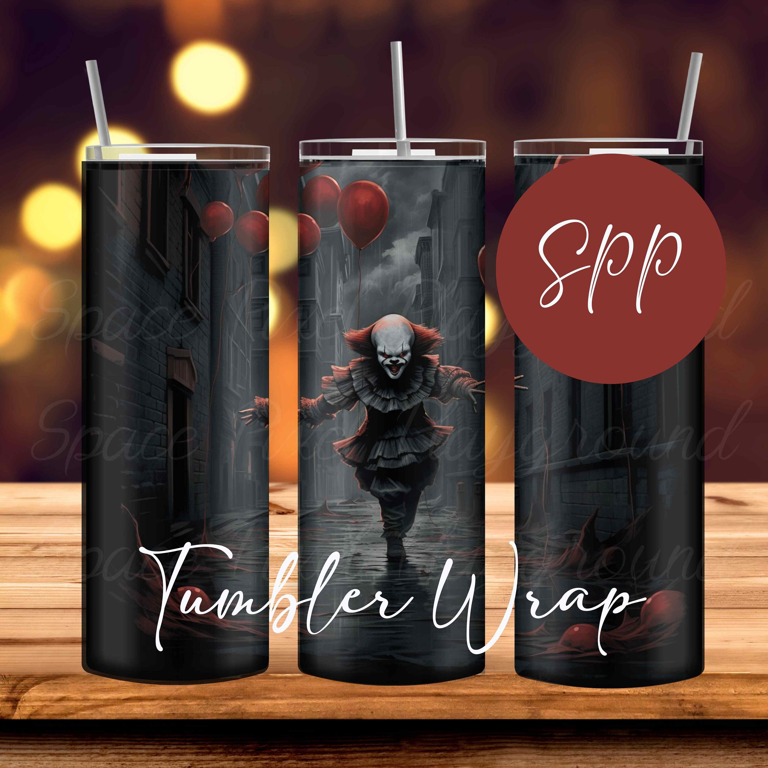 Pennywise Halloween PNG Tumbler Wrap Sublimation Wrap 30oz - Etsy
