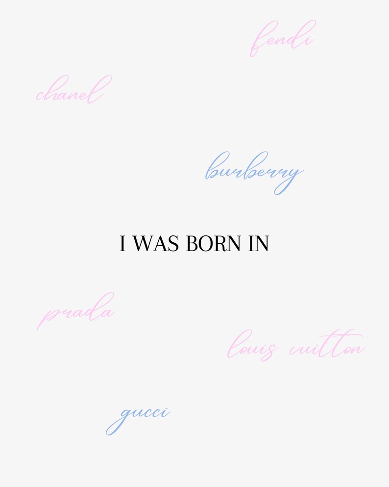 I WAS BORN IN…. Designer - Etsy