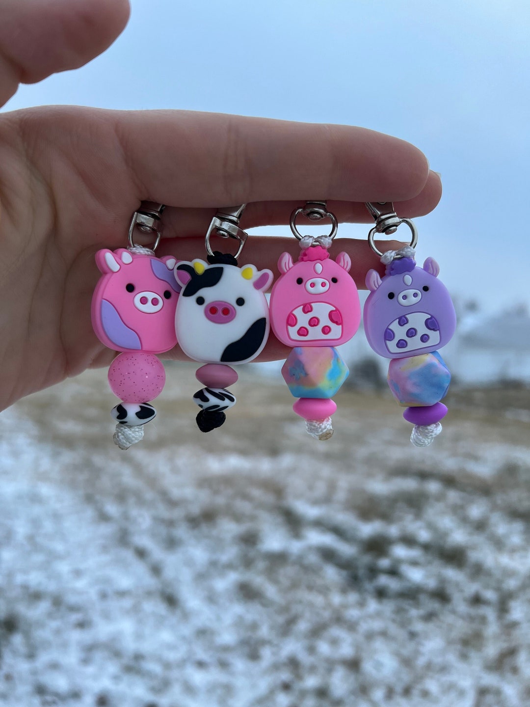 Squish Keychains - Etsy